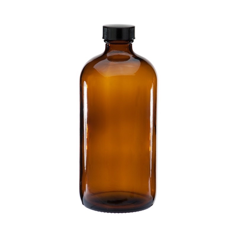 Amber Glass Bottle 120ml ( Boston Round ) | Shopee Philippines