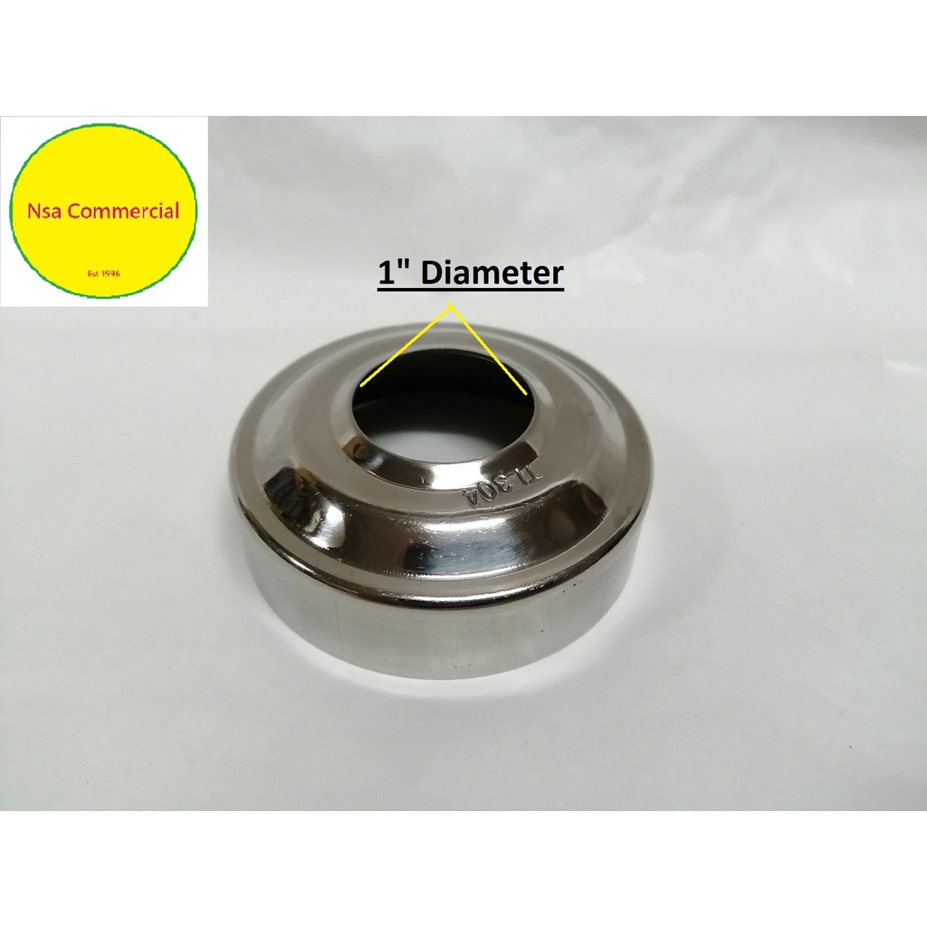 Stainless Steel Round Flange Cover Thick 304 1" | Shopee Philippines