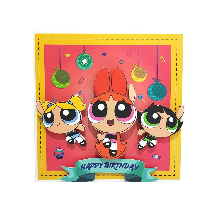 Powerpuff Girls Happy Birthday Card | Shopee Philippines