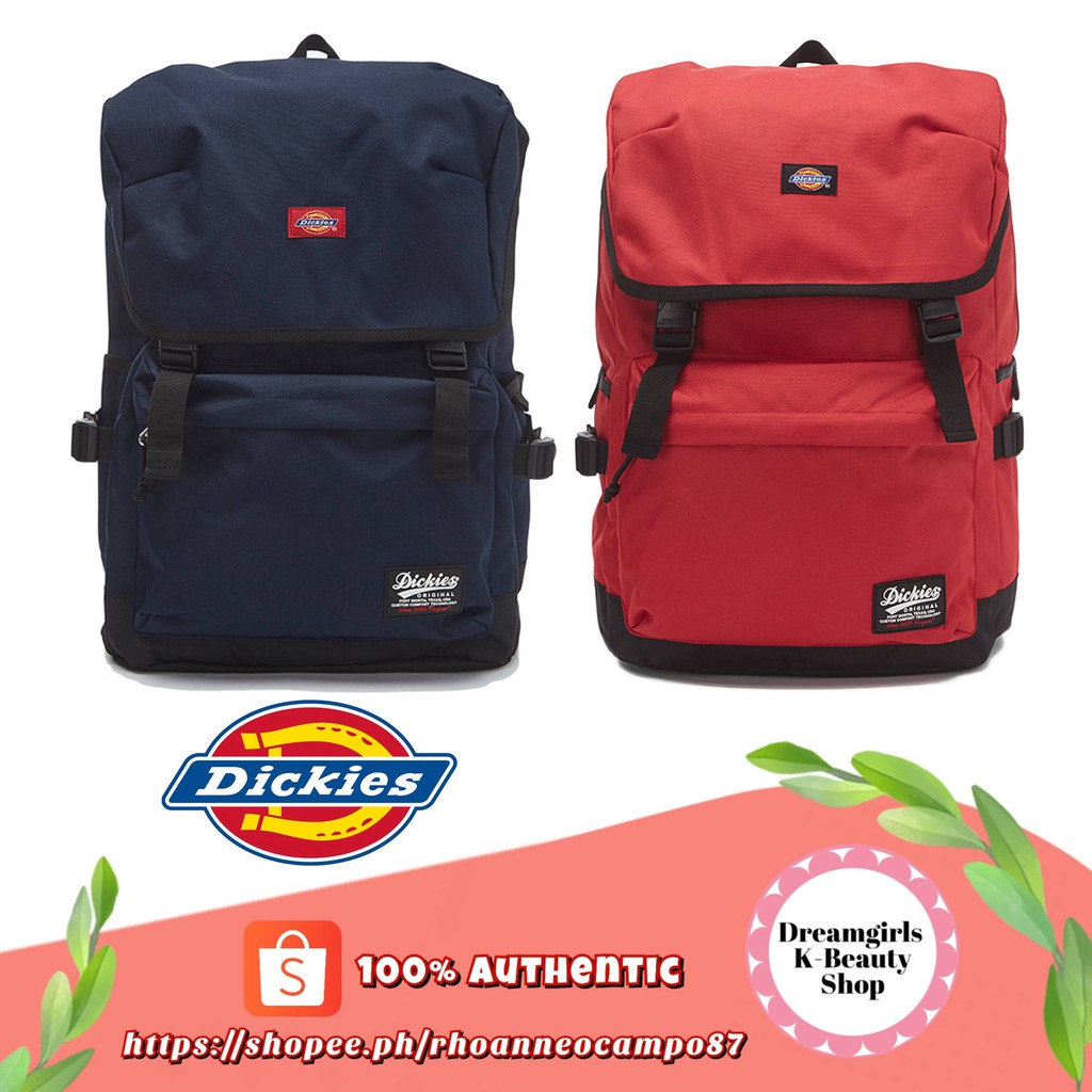 DICKIES Backpack (Red/Navy) (Athentic) | Shopee Philippines
