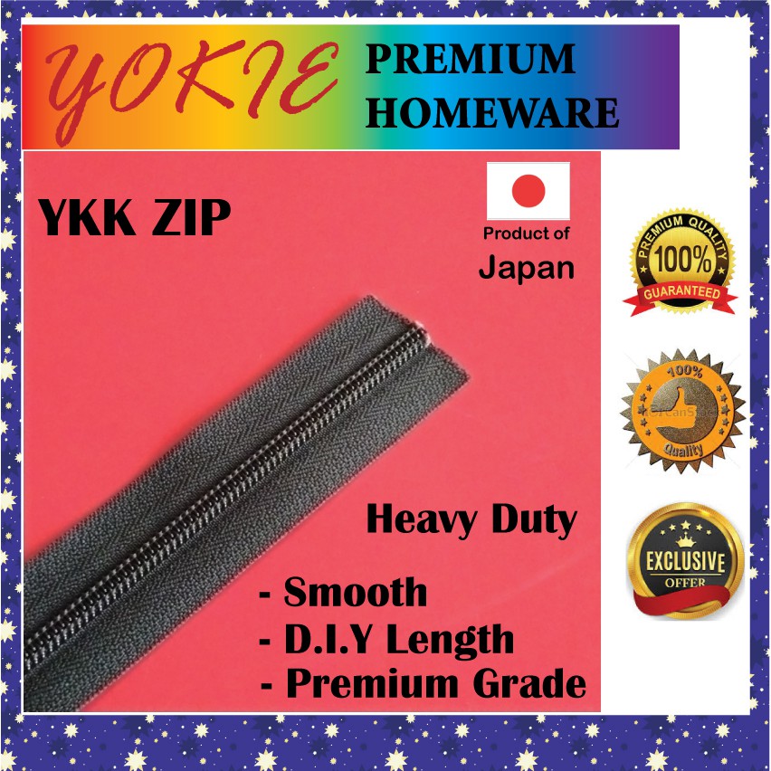YKK Zip 1 Feet (max 150 feet) DIY Length Zip | Shopee Philippines
