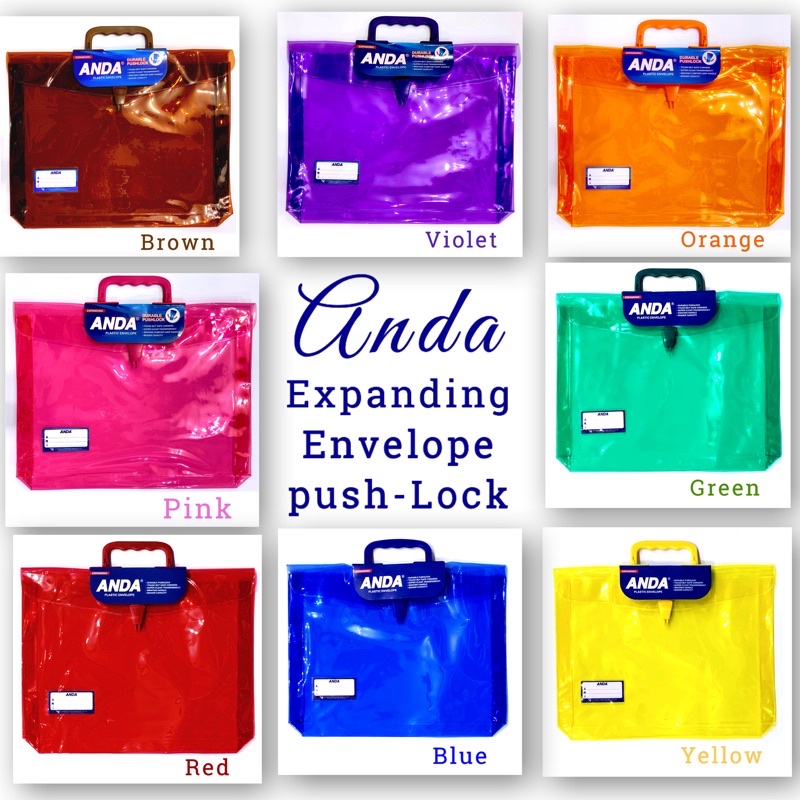 Anda Expanding Envelope Colored with Handle push lock | Shopee Philippines