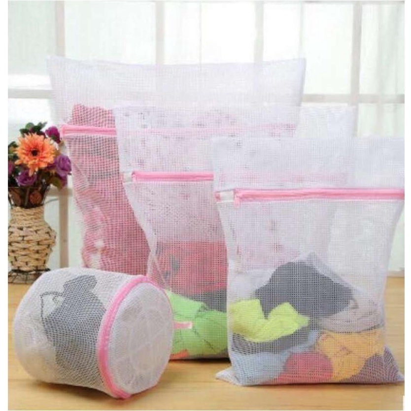 4pcs Set Clothes Washing Machine Laundry Mesh Net Bag Pouch Basket ...