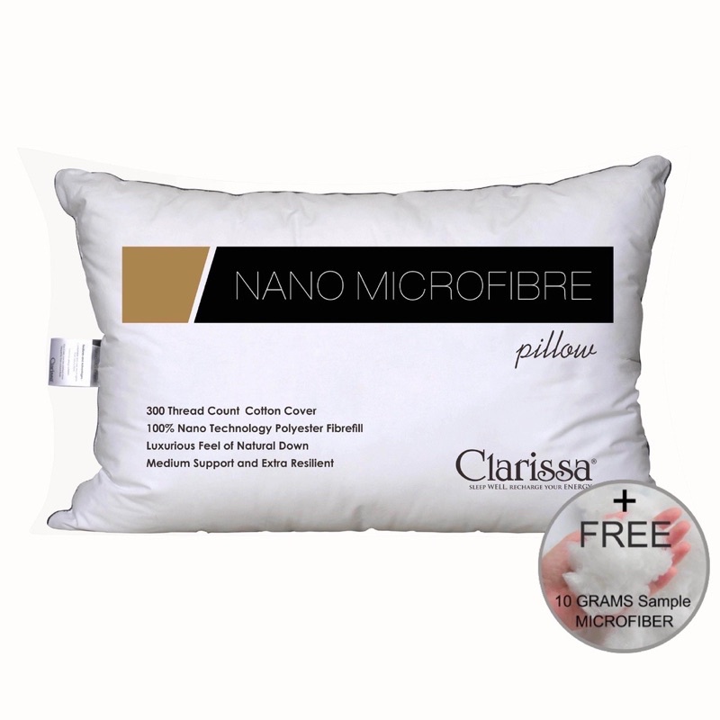 Nano Microfiber Pillow (Synthetic Goose Feather) uk. 50x70 cm ...