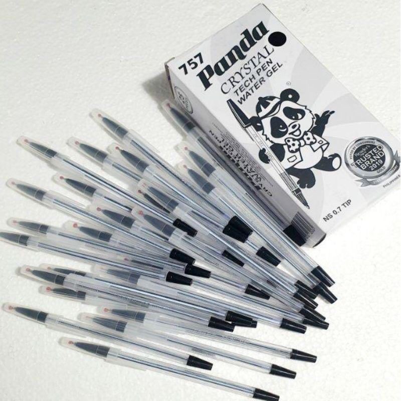 Panda Crystal Tech Ink Pens 0.7mm - 25-Pack with Smooth Writing and ...