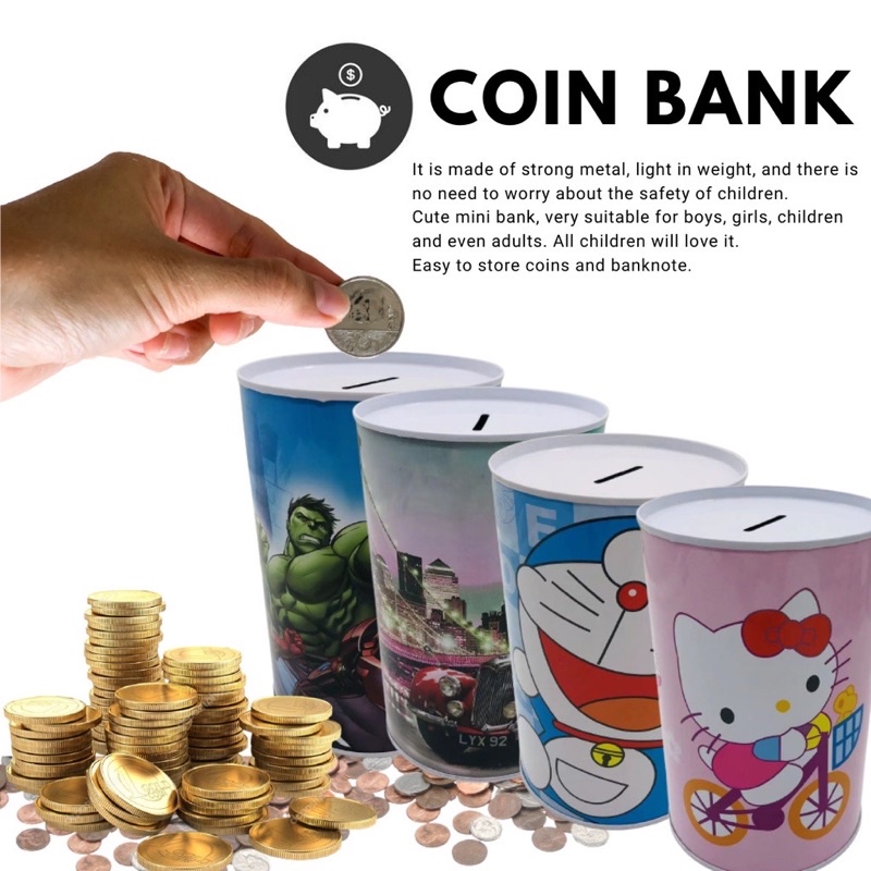 AKT Piggy bank Coin Saving Bank, Alkansya | Shopee Philippines