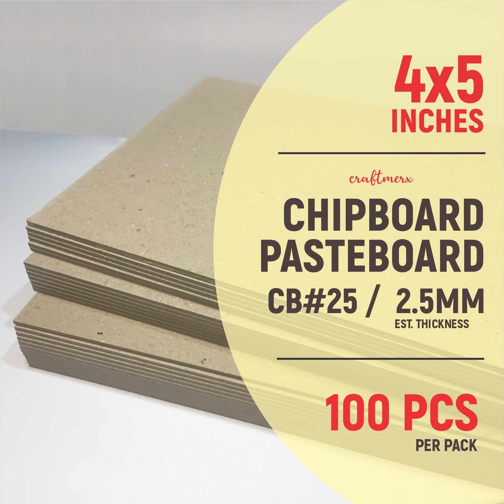 100 pcs CHIPBOARD #25 4x5 inches, 2.5mm, 100 pcs photocard packaging ...