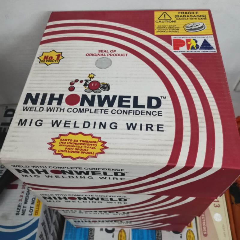 Nihonweld MIG Welding Wire 0.8mm NM 70S-6 15 kilos 100% Original | Shopee Philippines