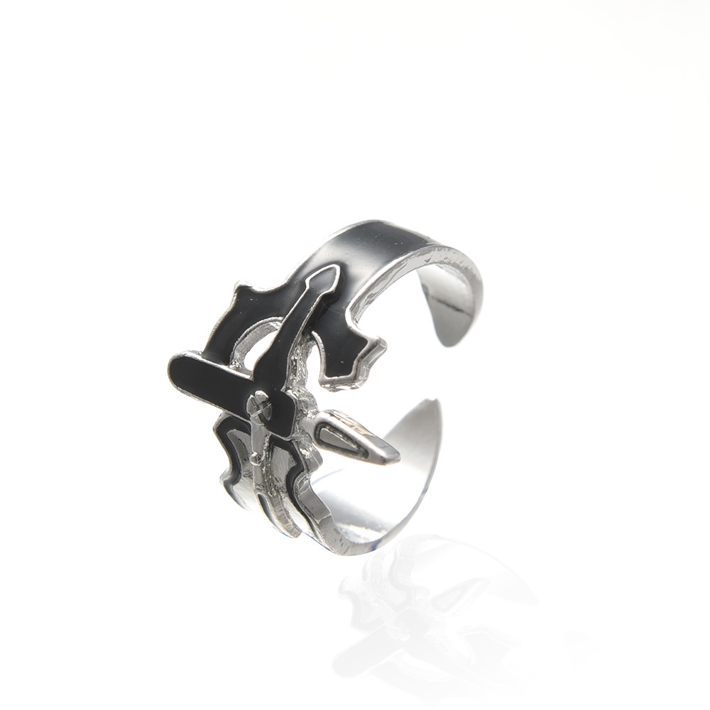Sword Art Online Retro Kirito Asuna Vintage Cross Metal Ring Fashion ...