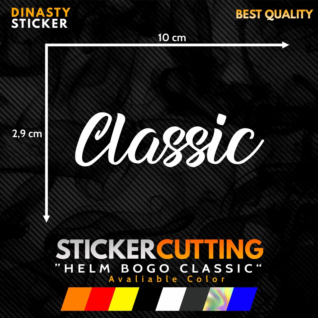 Bogo CLASSIC HELMET CUTTING STICKER | Shopee Philippines