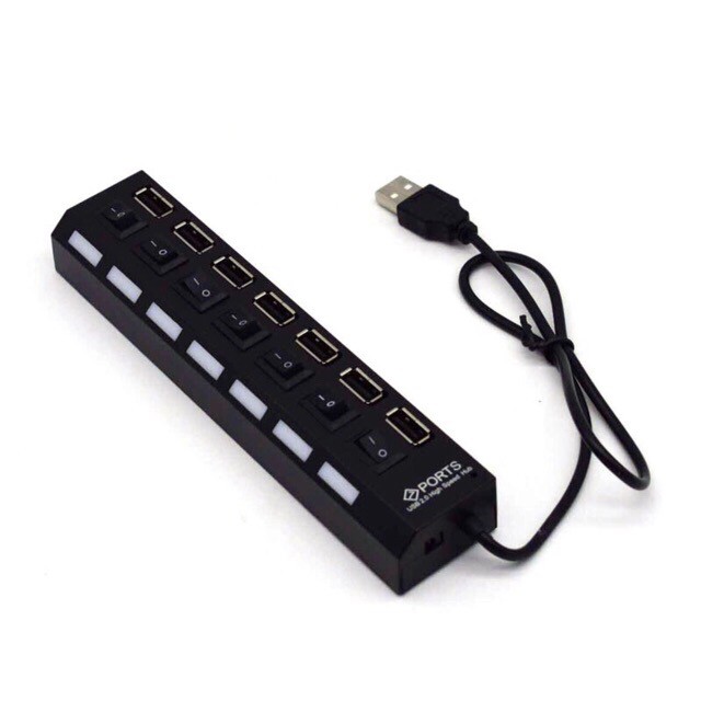 CCL PH USB 2.0 7 Port Hub High Speed with Switch with LED Lights ...