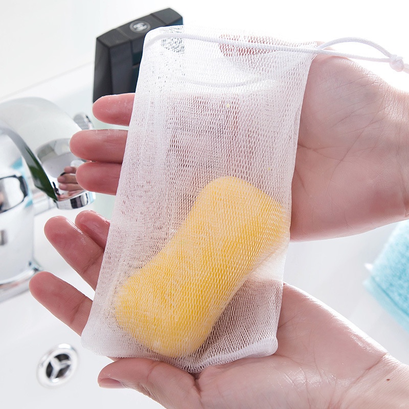 1pc Soap Mesh Foaming Net Bubble Mesh Bag Skin Clean Tool Foaming Net
