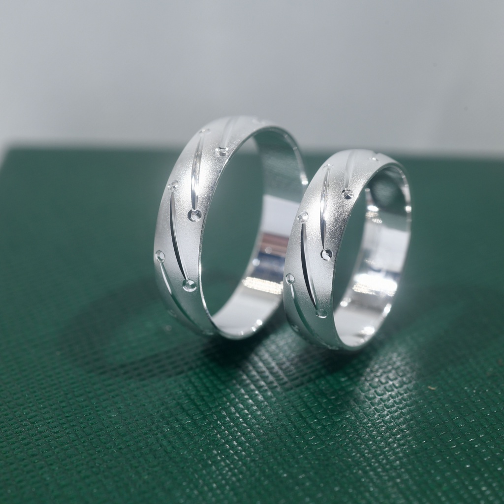 KS silver original 925 italy silver CP007 (couple ring) | Shopee ...