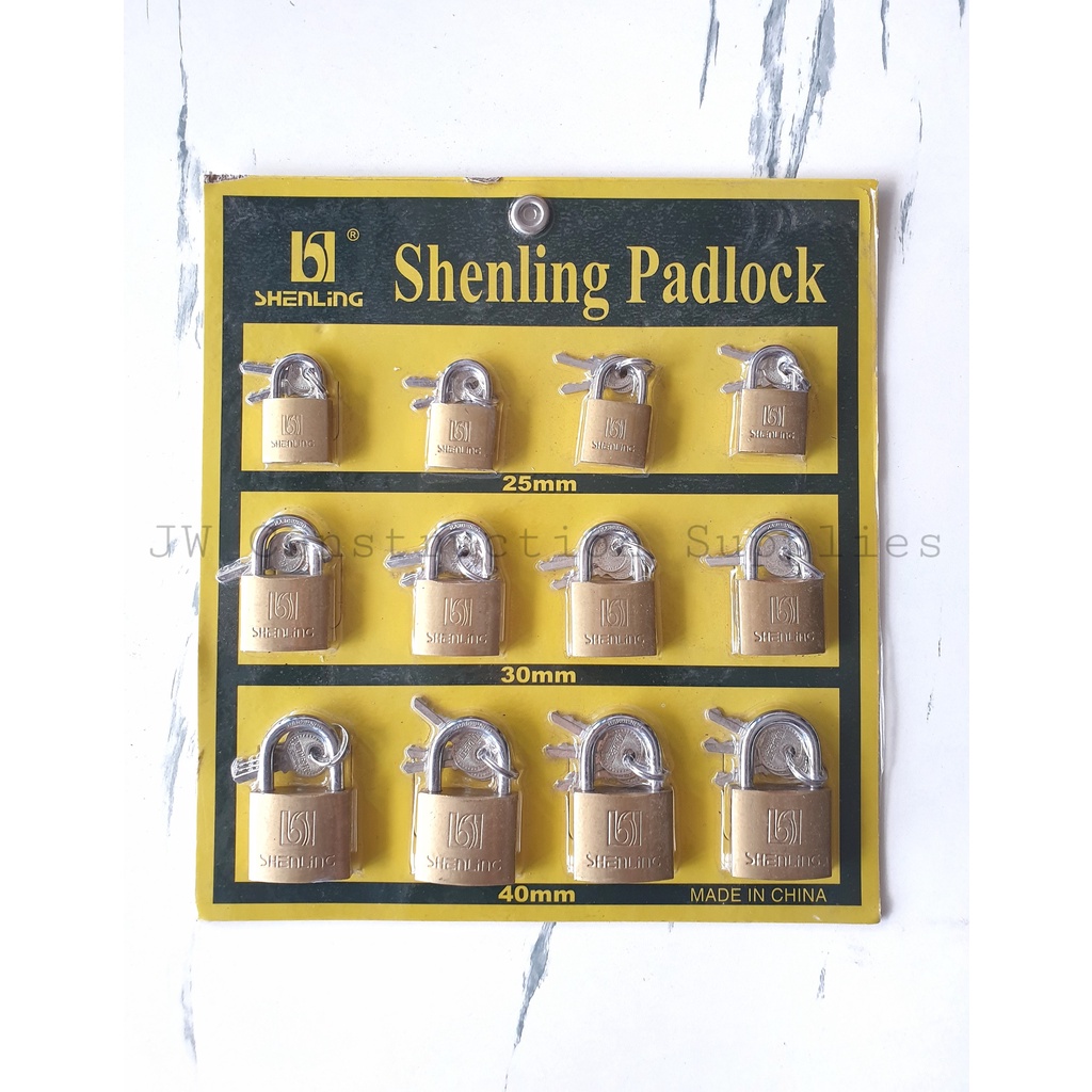 SHENLING Padlock Set of 12 (25mm, 30mm, 40mm) | Shopee Philippines