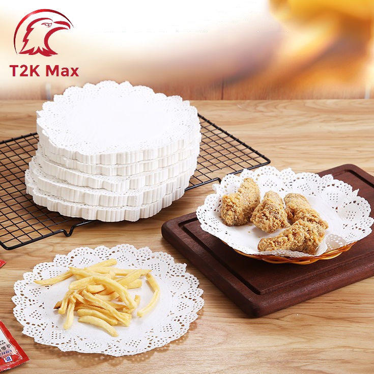 Food oil absorbent paper, fried food oil, perforated pattern, size 20cm ...