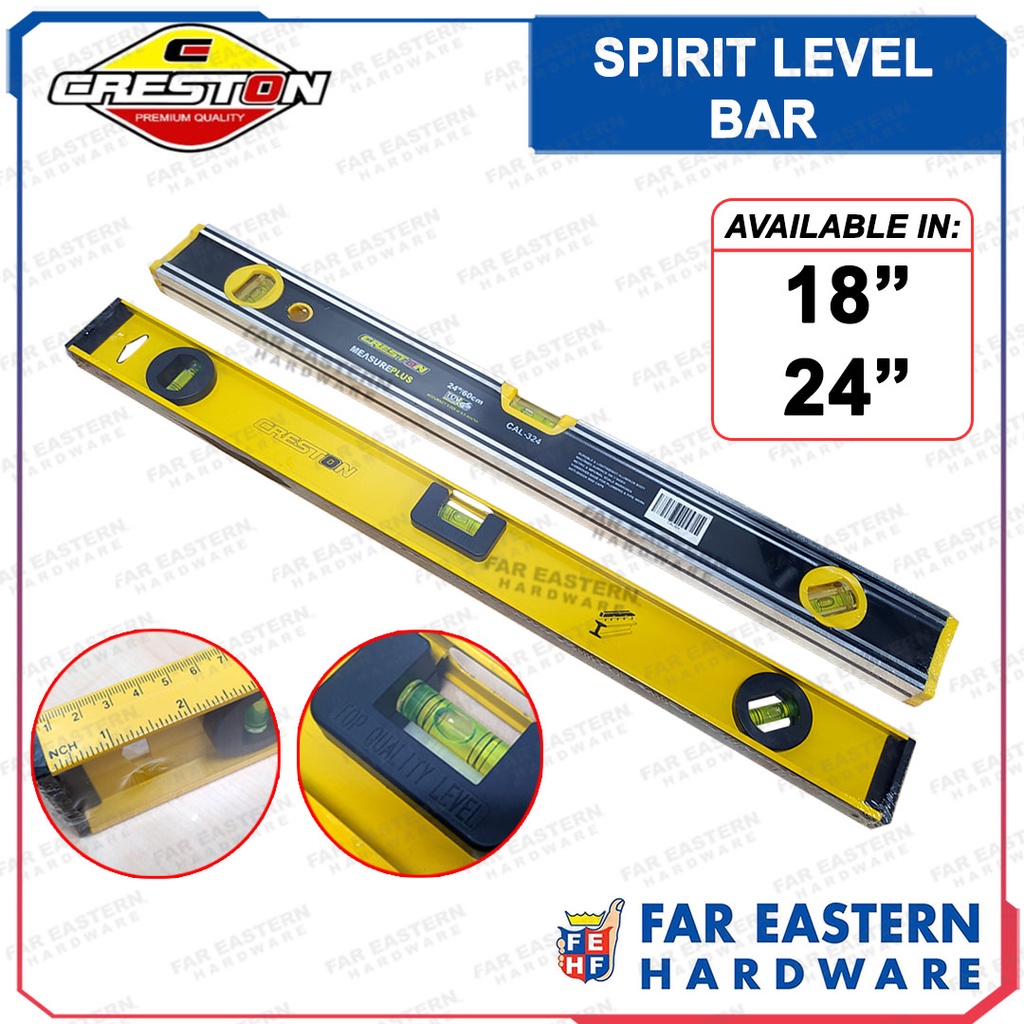 CRESTON Spirit Level Bar 18" | 24" CRHT | Shopee Philippines