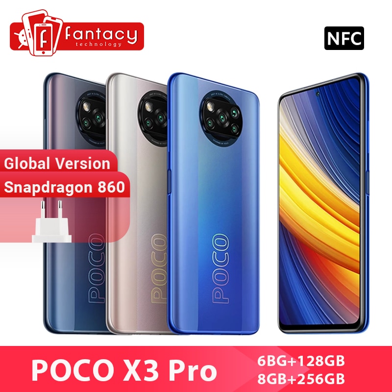 In Stock Global Version POCO X3 Pro Smartphone NFC 33W Charge Mobile ...