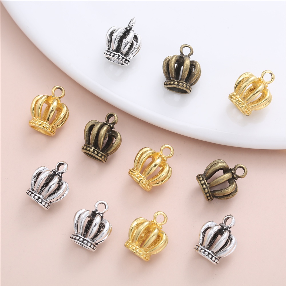 15pcs/set Vintage Lovly 3D Hollow Crown Delicate Charm Accessories for ...