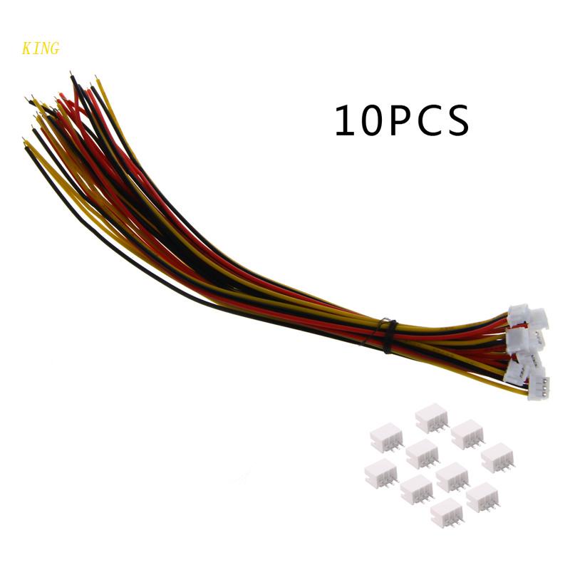 KING JST 1.5mm ZH 3-Pin Female Connector with Wire and Male connector x ...
