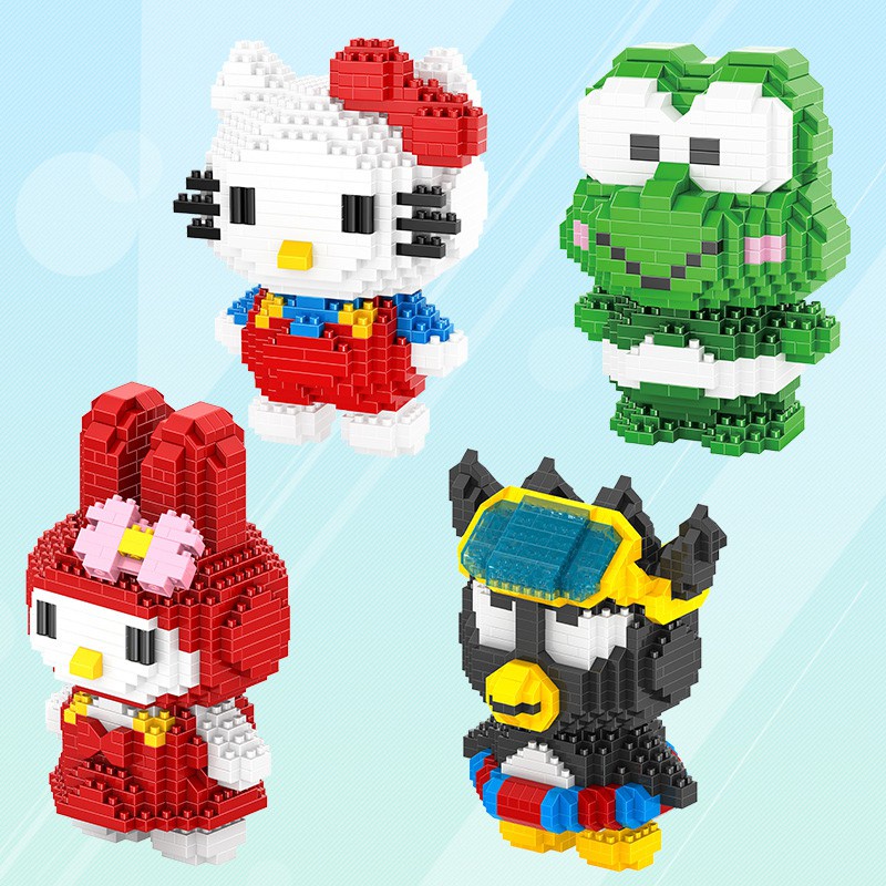 HC Mini blocks Cartoon Frog Auction Figures Anime Penguin Figure Toys ...