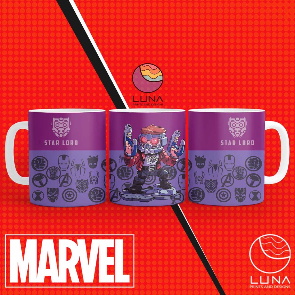 Marvel Comics - Avengers mug Collection (Black Panther Black widow ...