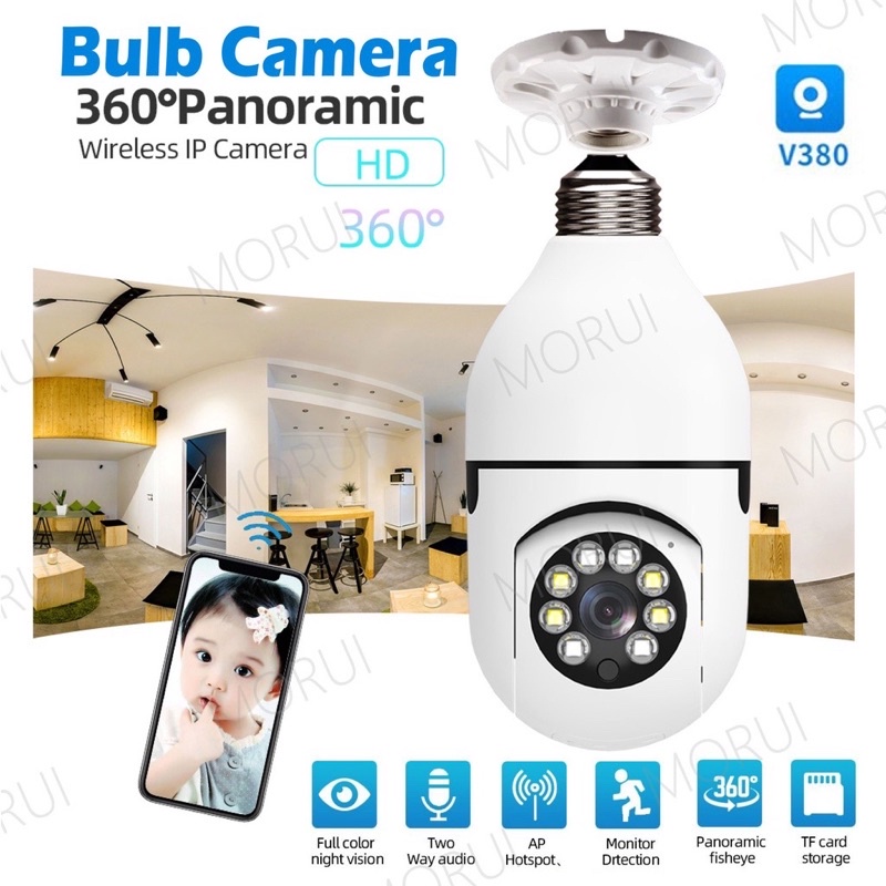 CCTV Camera 1080P Smart Security Ip Cam 360 Degree 3D Panoramic Wi-Fi ...