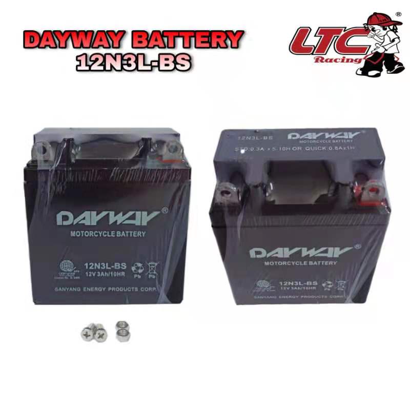 LTC Original Motorcycle Battery Dayway/Laiya/Venus 12N-BS 2.5L/3L/4L/5L ...