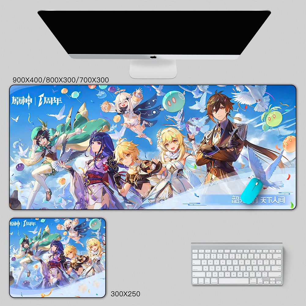 Genshin Impact Yuanshen Raiden Shogun shadow Anime Yuanshen Oversized ...