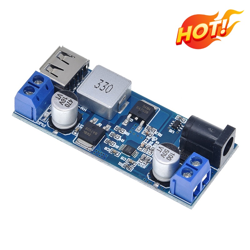 DC-DC 24V/12V To 5V 5A Step Down Power Supply Buck Converter USB Step-down Charging Module ...