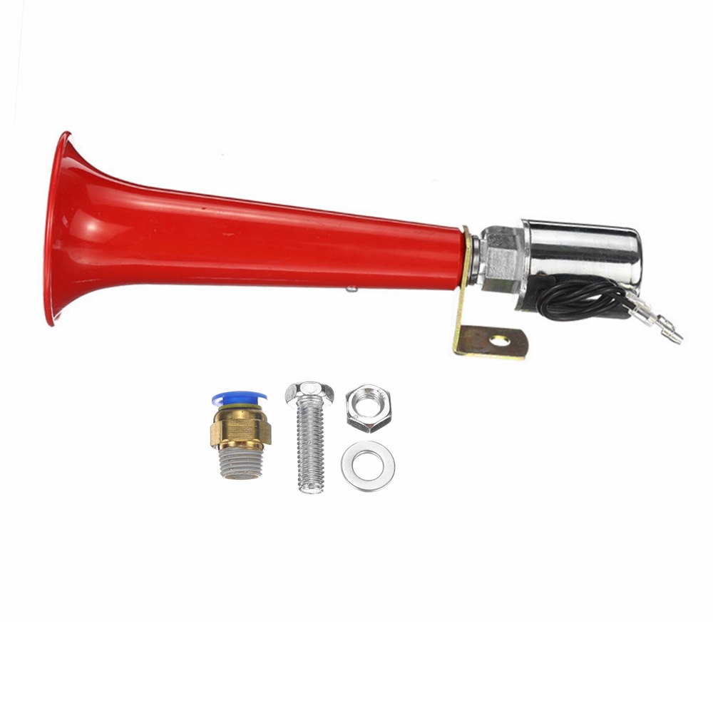 Electroplating Silver Red New Car Van Truck Single Pipe Air Whistle ...