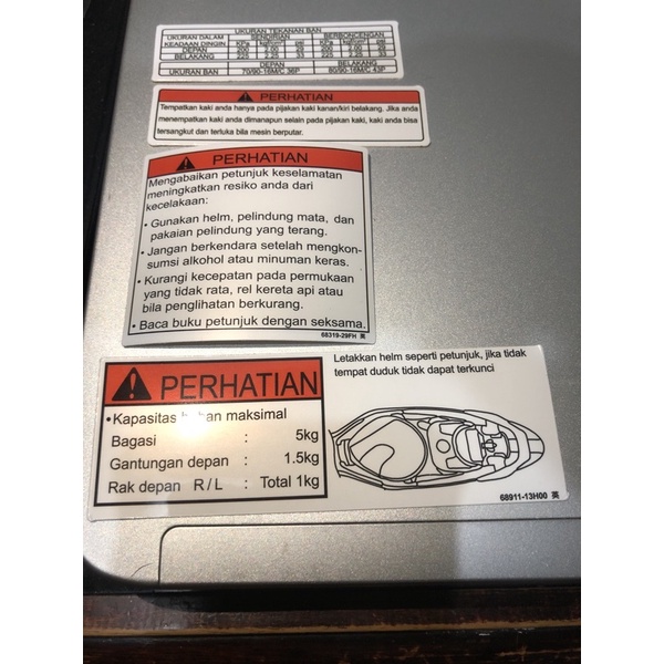 Suzuki skywave warning warning sticker label sticker | Shopee Philippines