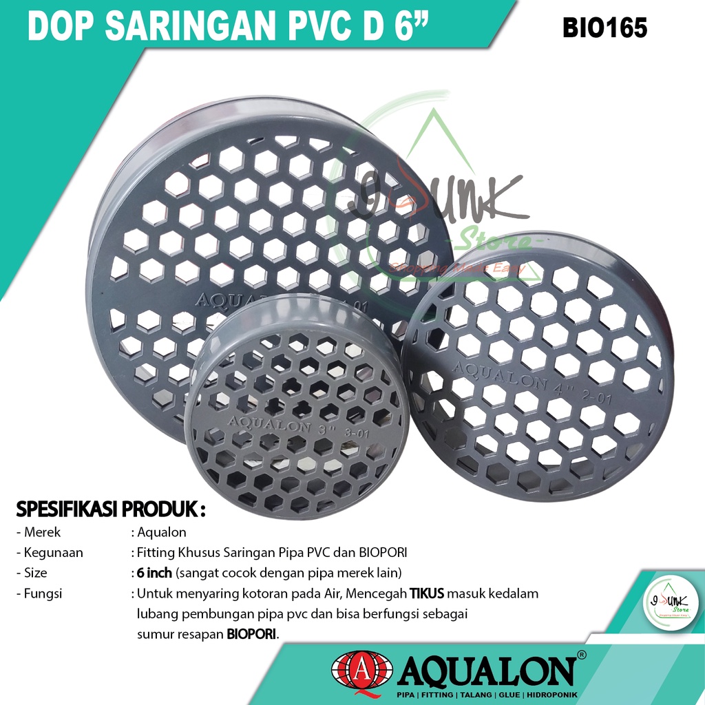 6" inch PVC Pipe Filter Cap 6" inch Hole Cap/ 6 inch D Biopore Cap ...