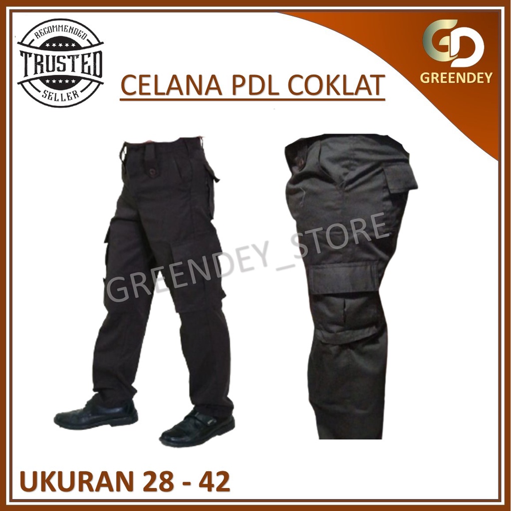 HITAM Pdl security Guard Pants For The Latest Brown model 2021 pdl ...