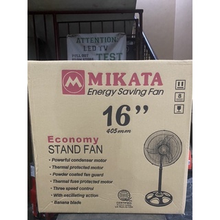 Mikata SM-163 Stand Fan Electric Fan 16inch 3 Banana Blade | Shopee ...