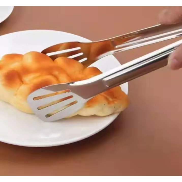 TS 7/9/12 inch Stainless Steel Kitchen Tongs BBQ Clip Food Tongs Pizza ...