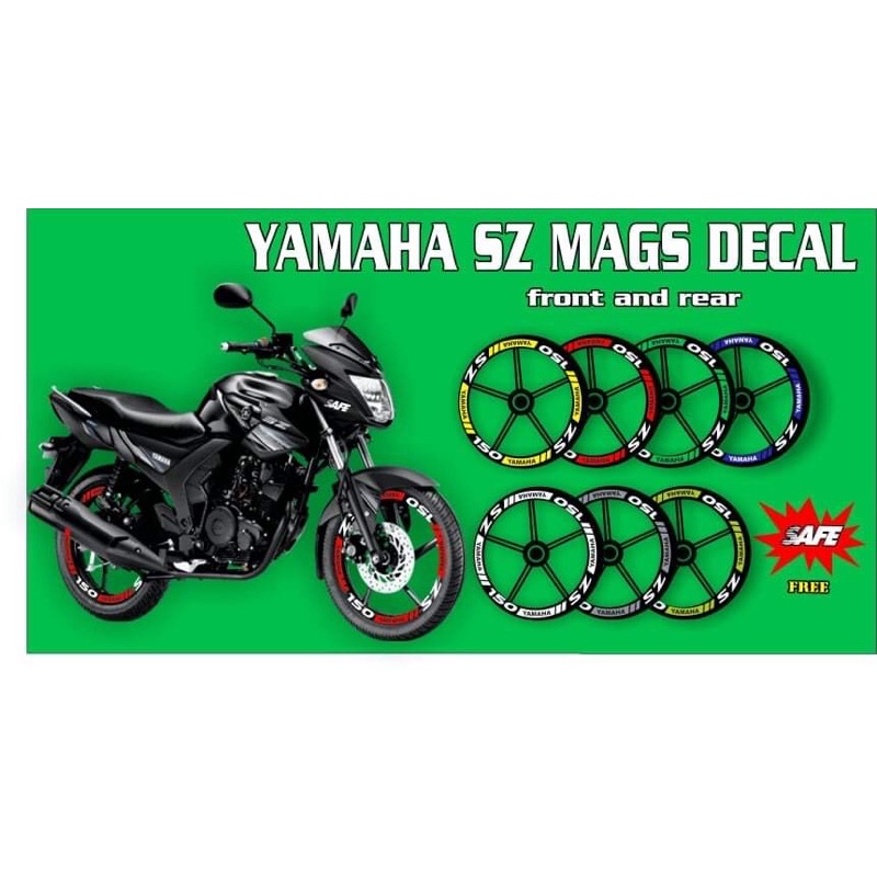 Yamaha Sz Mags Decal (front&rear) | Shopee Philippines