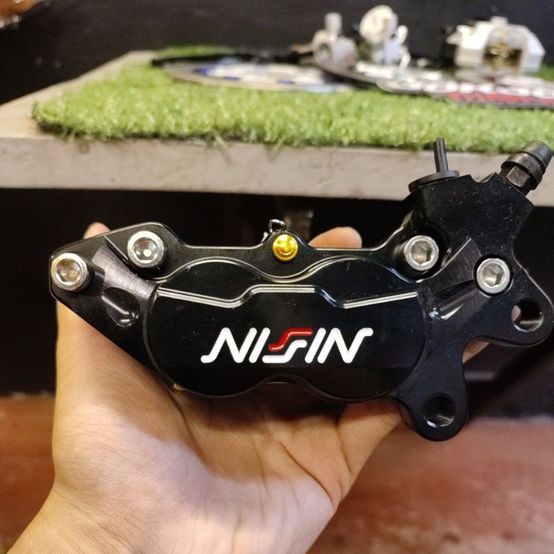 Nissin 4pot Brake System Set w/ Movistar Shock (Mio) | Shopee Philippines