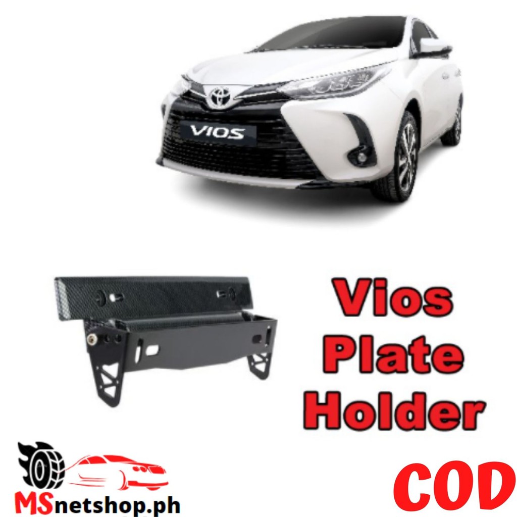 Toyota Vios Car Plate Holder Adjustable Carbon Frame Universal Styling ...