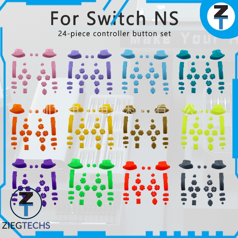 ABXY Direction Keys SR SL L R ZR ZL Trigger Full Set Buttons for ...