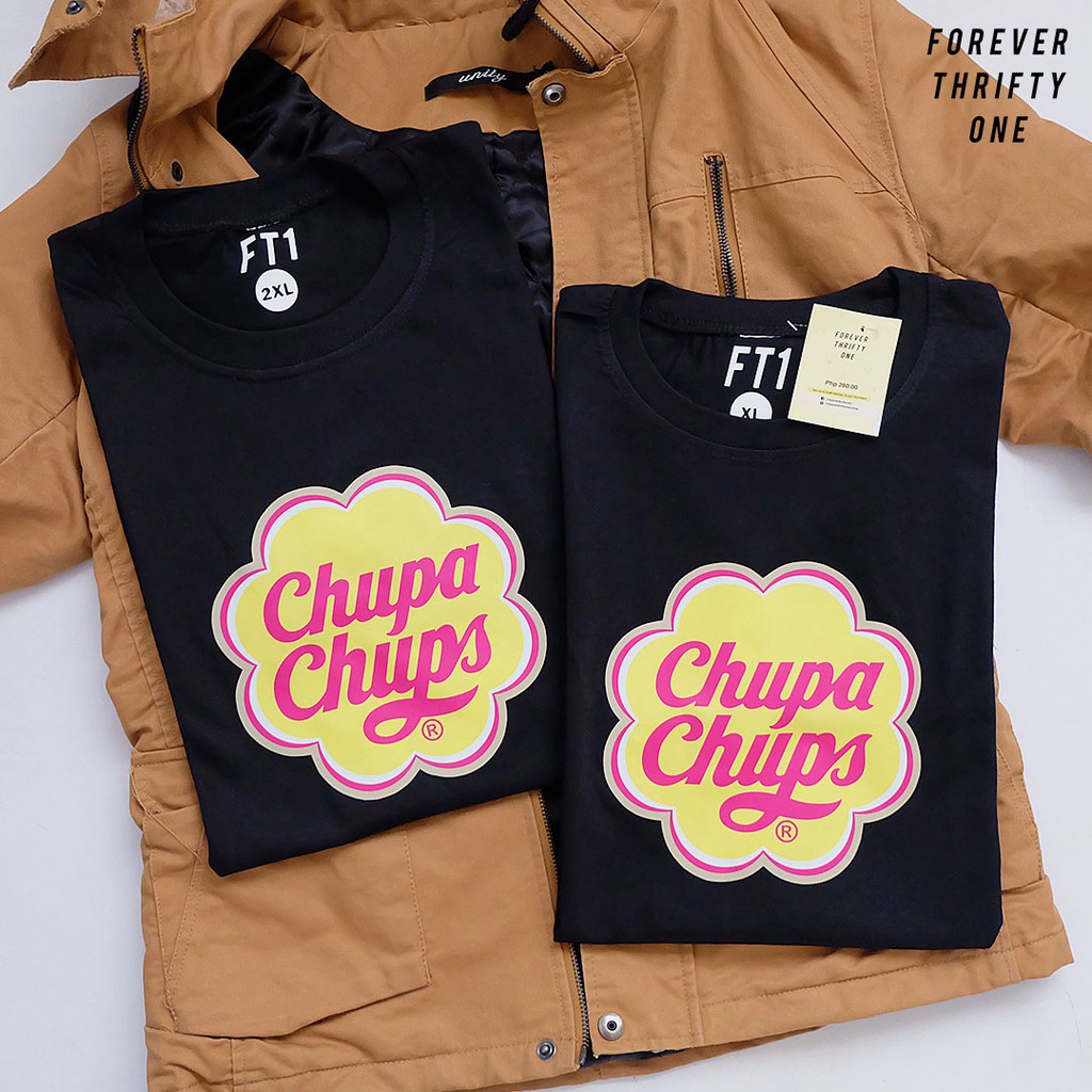 CHUPA CHUPS Logo Unisex Shirt Men's Women's T-shirt Shirt | Shopee ...