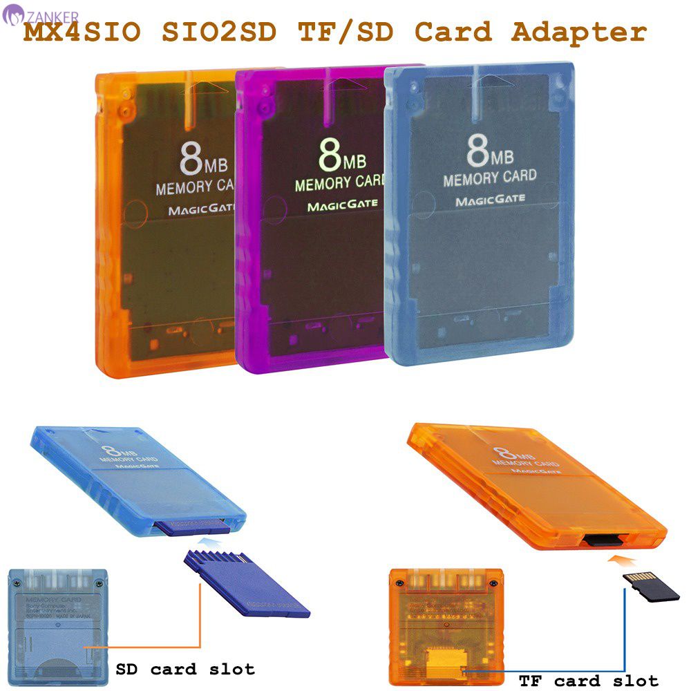 Mini Game Card for PS2 MX4SIO SIO2SD TF/SD Card Reader Adapter Memory ...