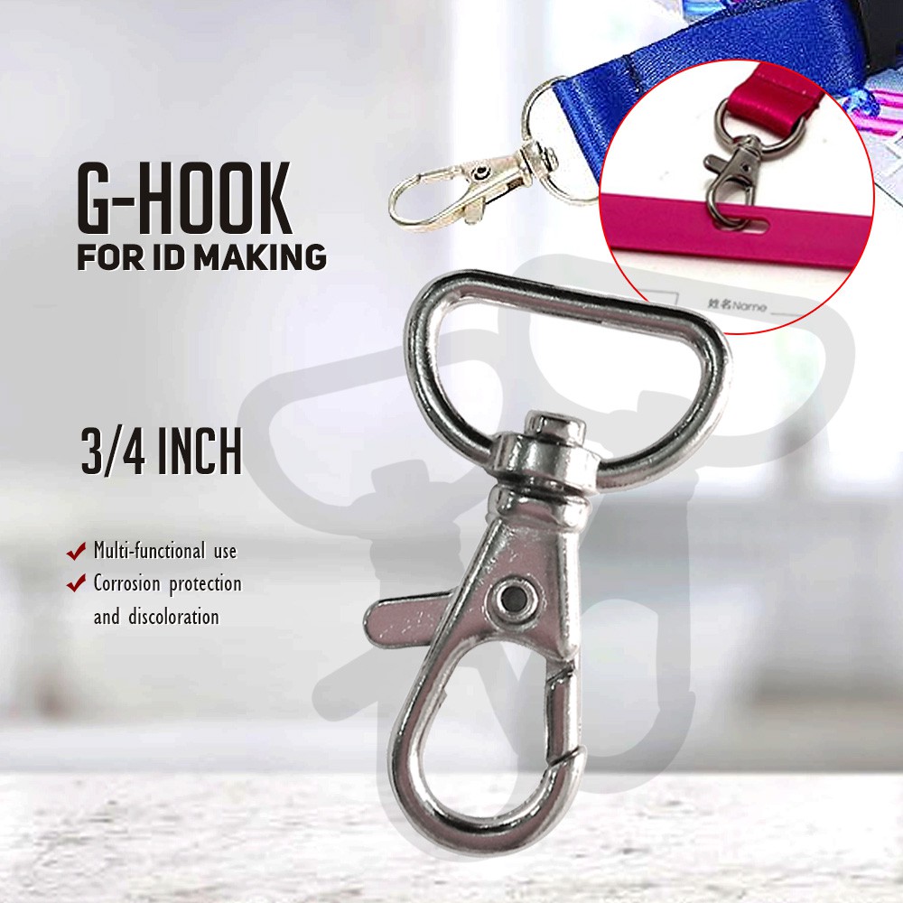 (100pcs) ID Hook for ID Lace ID Accessories G-Hook | Trapezoid Hook ...