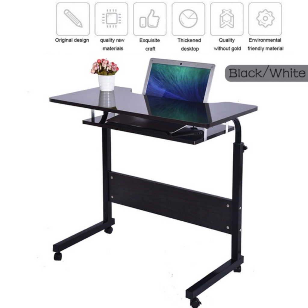 90cm Height Beside Wooden Laptop Computer Table Shelf Storage Sofa Bed ...