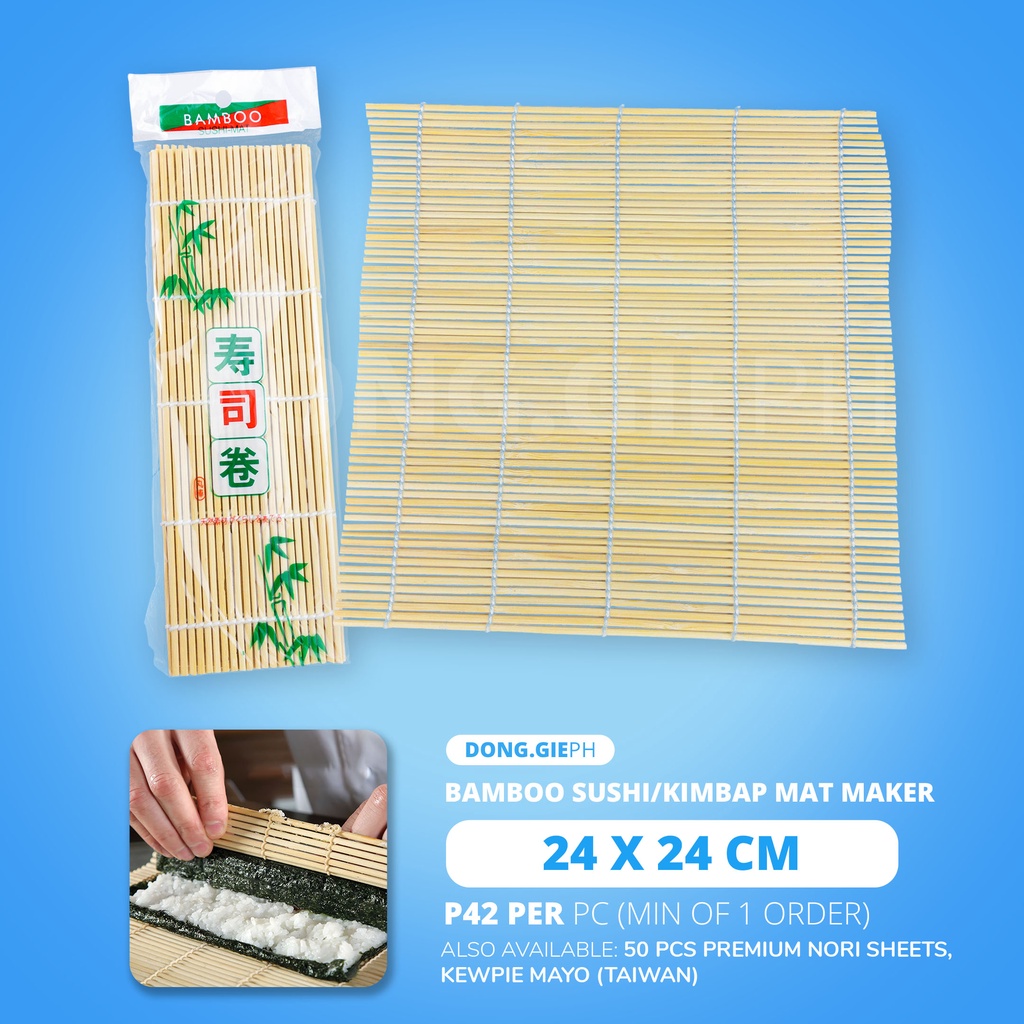 DONG.GIEPH [1 PC] Bamboo Sushi / Kimbap Mat Maker (Makisu) | Shopee ...