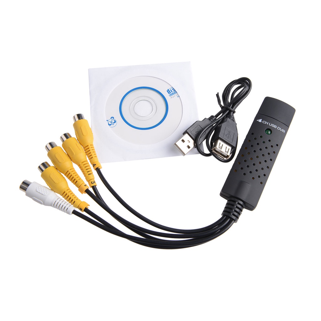 4 Channel USB Video Capture Card DVR For CCTV Camera Monitor DVD 4CH ...