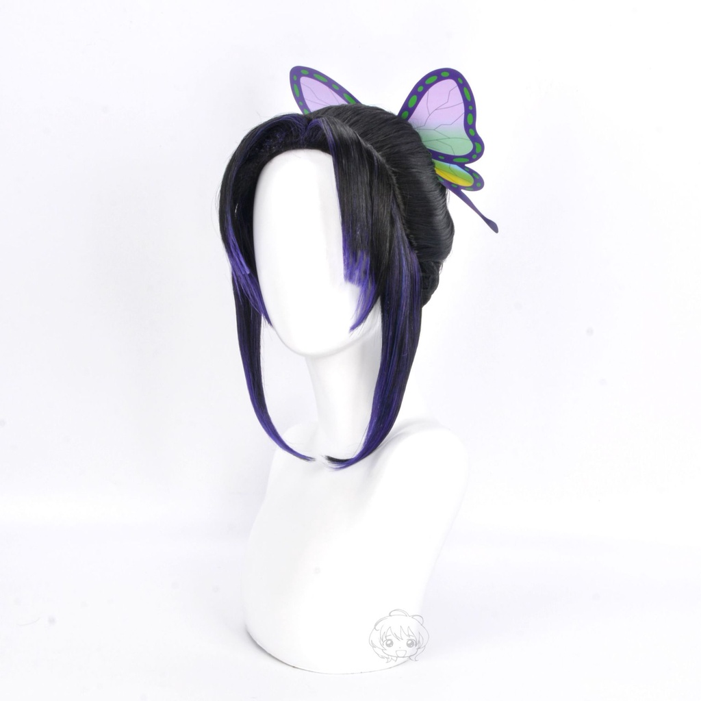Black Purple Faded Wig for Kochou Shinobu Demon Slayer Game Anime ...