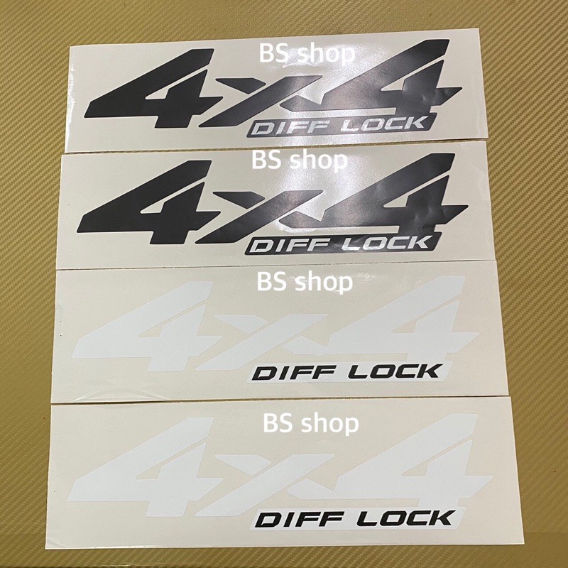 Sticker * 4 x4 DIFF LOCK Rear Tailgate Toyota Hilux revo Year 2002 Per ...