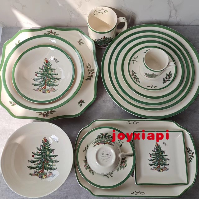 spode Christmas Classic Ceramic Bowl Plate Saucer Fish Rice Household ...