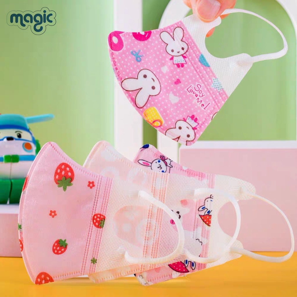 3D Kids Facemask 3ply Disposable Mask For Kids 10pcs/pack | Shopee ...
