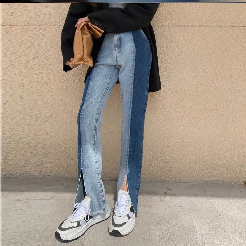 Ulzzang style flared jeans, size M (last real photo) | Shopee Philippines
